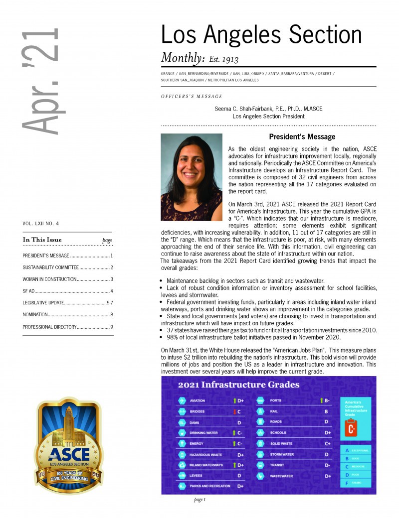 ASCE LA Section | Newsletter